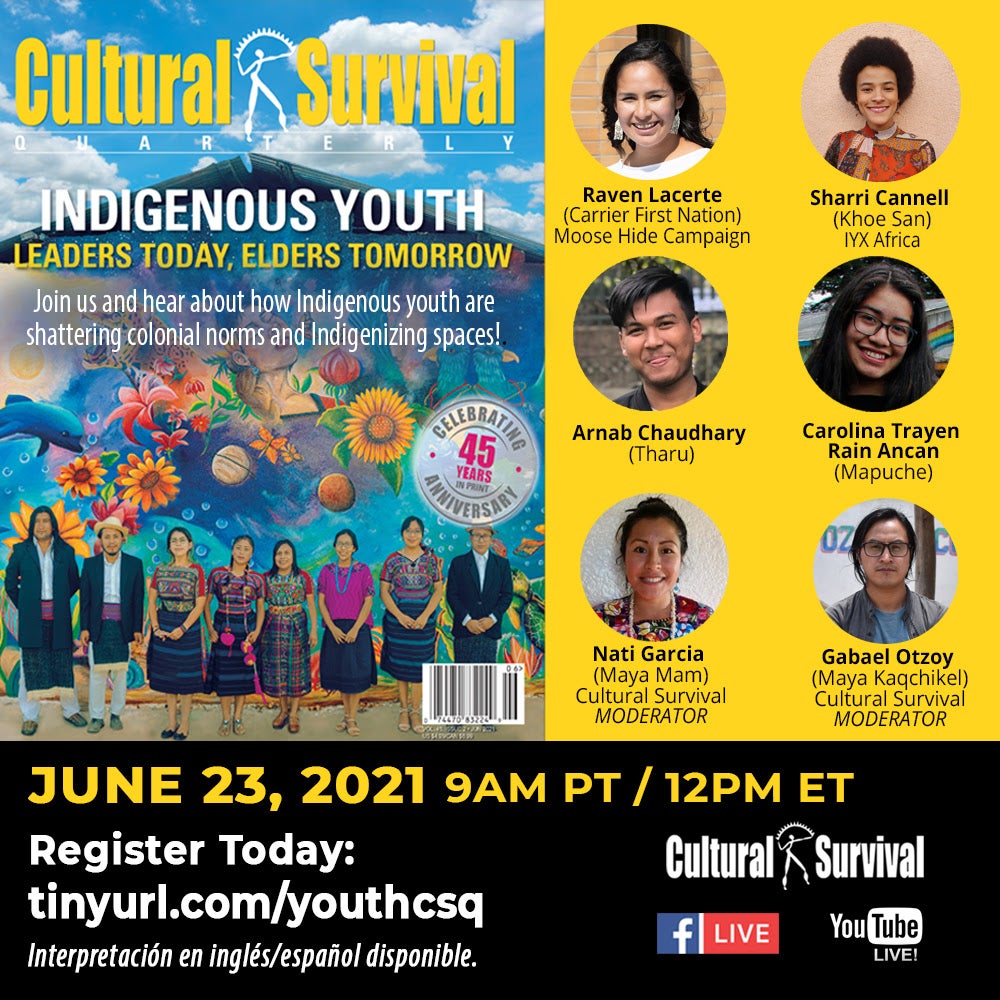 Indigenous Youth: Leaders Today, Elders Tomorrow | Cultural Survival